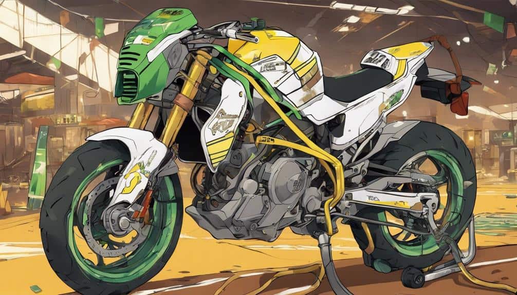 What Are The Brown White And Green Wires With Yellow Stripe On My Dirt ...